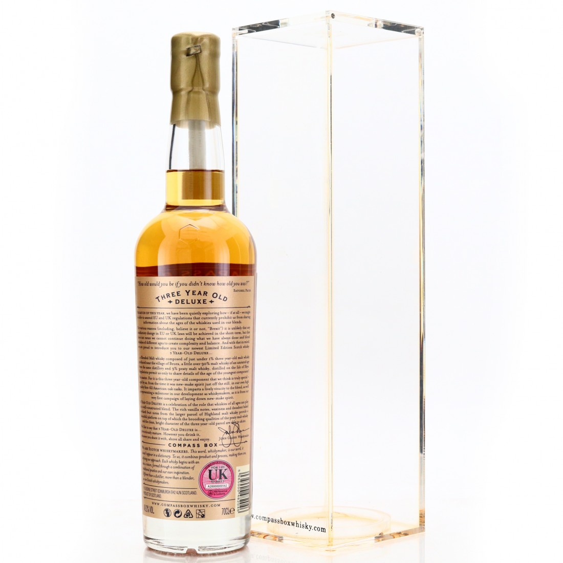 Compass Box Three Year Old Deluxe Whisky Auctioneer